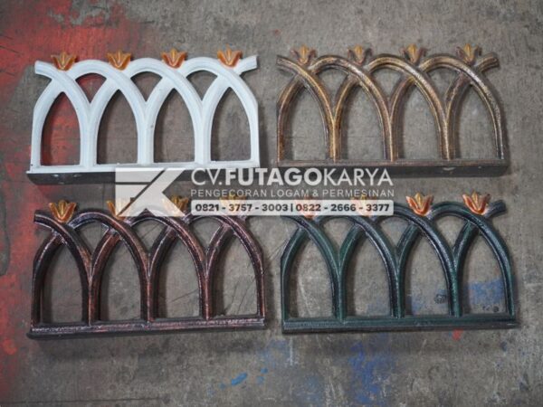 Ornamen Pagar Besi Cor untuk Pagar Rumah - Futago Karya